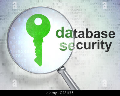 Safety concept: Database Security with optical glass Stock Photo - Alamy