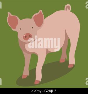 Pig farm animal icon vector illustration graphic design Stock Vector ...