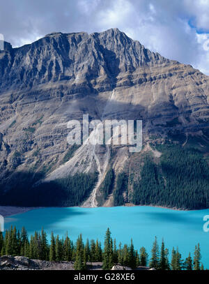 Mountain landscape with Mount Patterson at Peyto Lake - Canada, Alberta ...