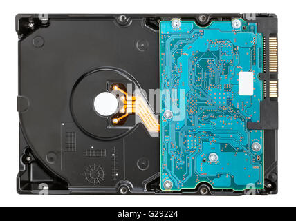 Computer sata hard disk drive inside internals Stock Photo: 105431887 ...