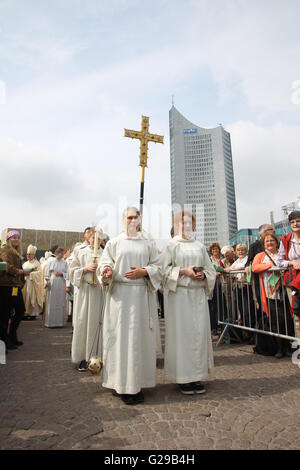 Leipzig, Germany. 26th May, 2016. Participants of the 100th German ...