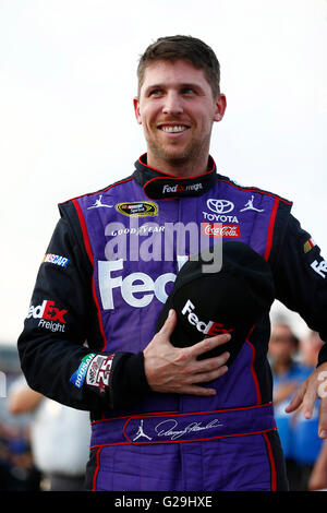 Denny Hamlin (11) during qualifying for the Monster Energy NASCAR Cup ...