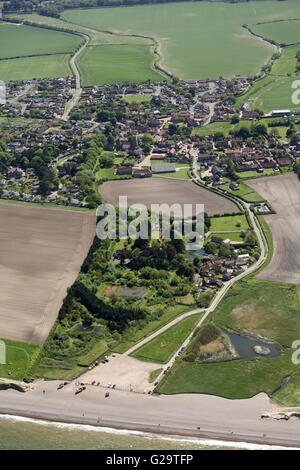 aerial view of Weybourne Norfolk UK September Stock Photo - Alamy