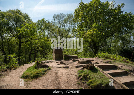 The Armada Beacon at Alderley edge in Cheshire, England Stock Photo - Alamy