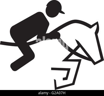 Show jumping vector illustration icon Logo Stock Vector Image & Art - Alamy