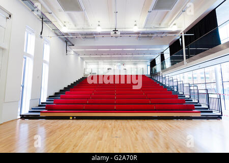 Modern interior of school assembly hall Stock Photo - Alamy