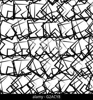 Random, scattered squares abstract uncolored geometric pattern Stock Vector Image & Art - Alamy