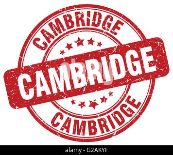 Cambridge red round grunge vintage ribbon stamp Stock Vector Image ...