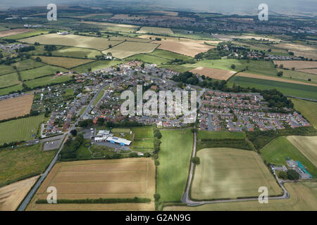 An aerial view of the Durham village of Kirk Merrington Stock Photo - Alamy