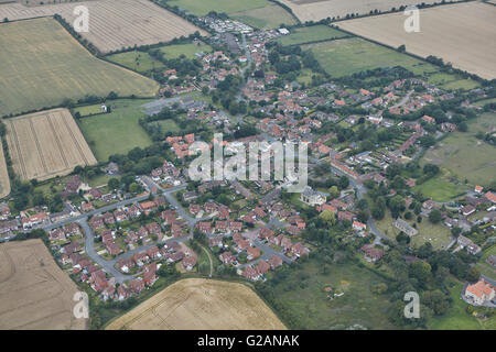 An aerial view of the village of Ingham and surrounding Lincolnshire ...