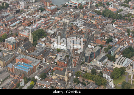 An aerial view of the Saltergate area of Lincoln Stock Photo - Alamy