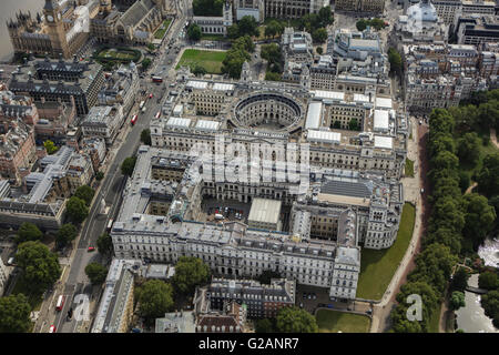 Aerial view of Treasury Buildings, The FCO, Government Offices, Cabinet ...