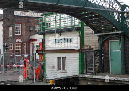 Billingshurst Signal Box Closure Stock Photo - Alamy