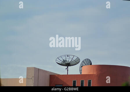 An Radar in blue sky sunset Stock Photo - Alamy