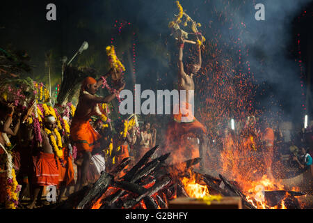 Firewalker ceremony of Agni Kavadi, Perunguzhi, Kerala, India, Asia ...