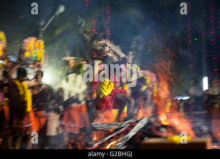 Firewalker ceremony of Agni Kavadi, Perunguzhi, Kerala, India, Asia ...
