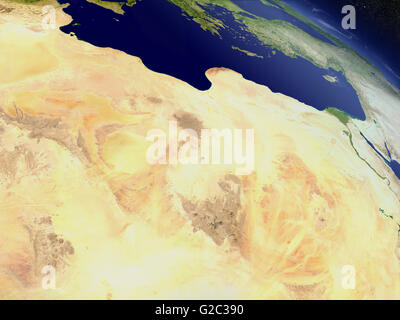 Libyan Desert as Seen From Space Shuttle Atlantis Stock Photo - Alamy