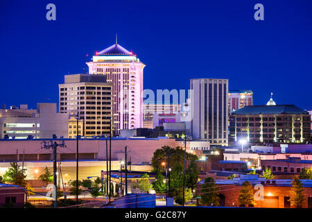 Montgomery, Alabama, USA downtown skyline at night Stock Photo - Alamy