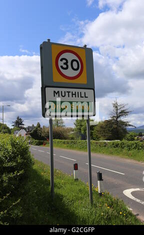 Muthill sign Scotland May 2016 Stock Photo - Alamy