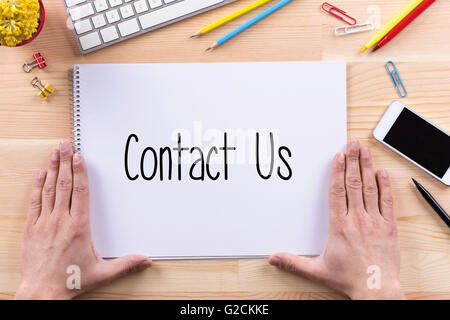 Contact Us Question Customer Service Support Concept Stock Photo - Alamy