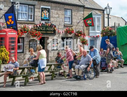 Kings Arms, a traditional cornish pub, in st Just Cornwall UK Stock ...