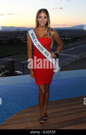 Miss Florida USA, Brie Gabrielle onstage during the Miss USA Pageant ...