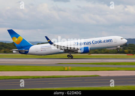 Thomas Cook Boeing 767 Aircraft Stock Photo - Alamy