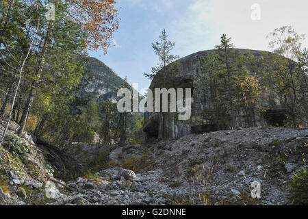 Old Bunker in the Landro Valley near Toblach/Dobbiaco - Italy Stock ...
