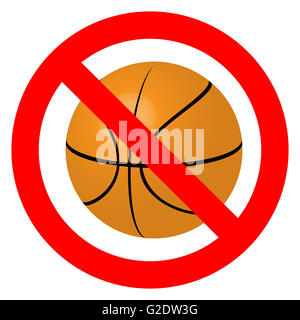 No Basketball Ban Stock Vector Art & Illustration, Vector Image ...