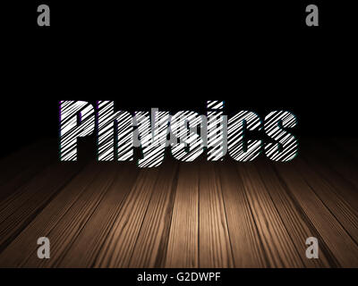Learning concept: Physics in grunge dark room Stock Photo - Alamy