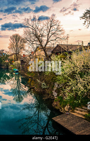 Slovenia Vavta Vas View in the River Krka Stock Photo - Alamy