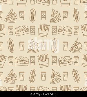 Sandwich linear icon. Fast food, breakfast, school lunch. Toasted bread ...