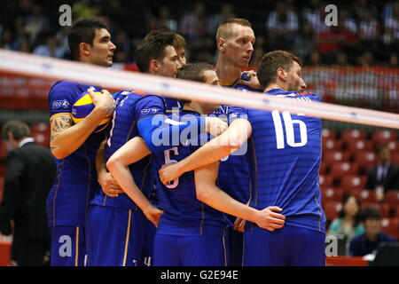 France team group (FRA), MAY 28, 2016 - Volleyball : Men's Stock Photo ...