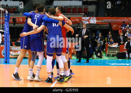 France team group (FRA), MAY 28, 2016 - Volleyball : Men's Stock Photo ...
