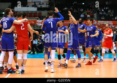 France team group (FRA), MAY 28, 2016 - Volleyball : Men's Stock Photo ...
