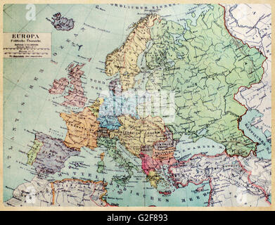 Historical map of old Europe. 1900 years Stock Photo - Alamy