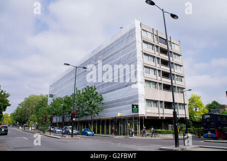 Czech Republic Embassy London, reconstruction, scaffolding Stock Photo ...