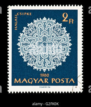 Hungary Postage Stamp - Halas Lace Stock Photo - Alamy
