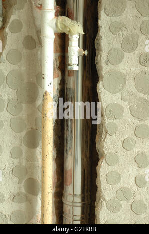 Old pipe valve on the heating system pipe Stock Photo - Alamy
