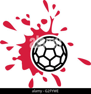 Handball Ball Splash Stock Photo - Alamy