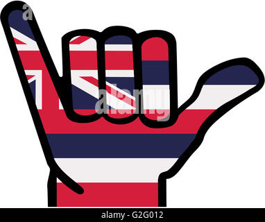 hawaiian hand sign Stock Photo - Alamy