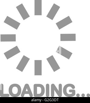 Loading Grey Icon Stock Photo - Alamy