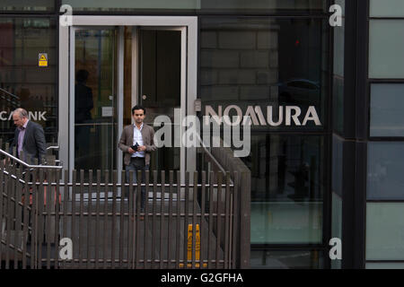Nomura offices London Japanese financial holding company Stock Photo ...