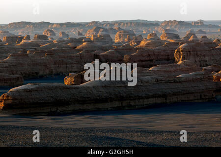 Yardang Geological Park or Dunhuang UNESCO National Geopark, Gansu ...