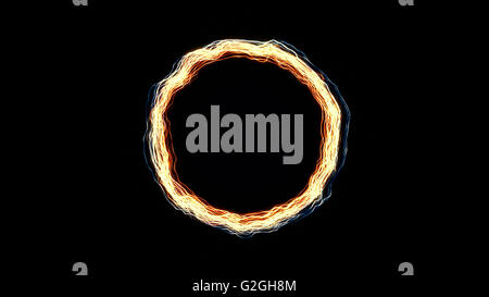 glowing particle ring, abstract background Stock Photo - Alamy