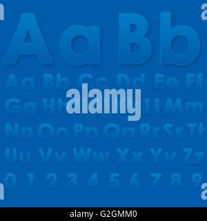 Alphabet pseudo 3d letters on a gray Stock Vector Image & Art - Alamy