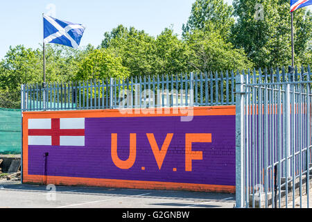 Large UVF Loyalist mural in East Belfast Stock Photo - Alamy