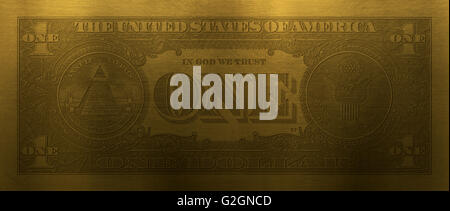 One Dollar Bill (reverse Stock Photo - Alamy