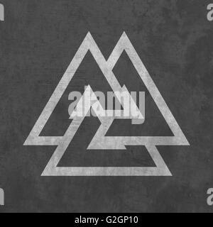 Valknut 2 (grey Stock Photo - Alamy