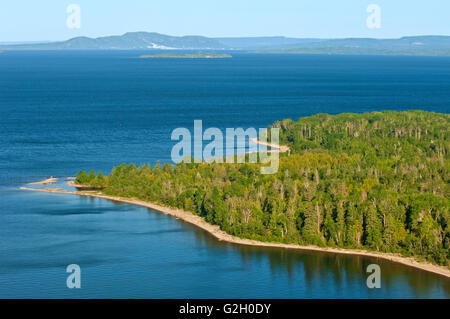 Kama Bay Lake Superior Nipigon Ontario Canada Red and Orange Rock Beach ...